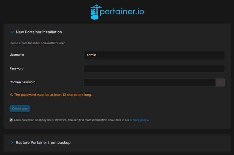 Install Docker And Portainer Ce Ru Networking And Software