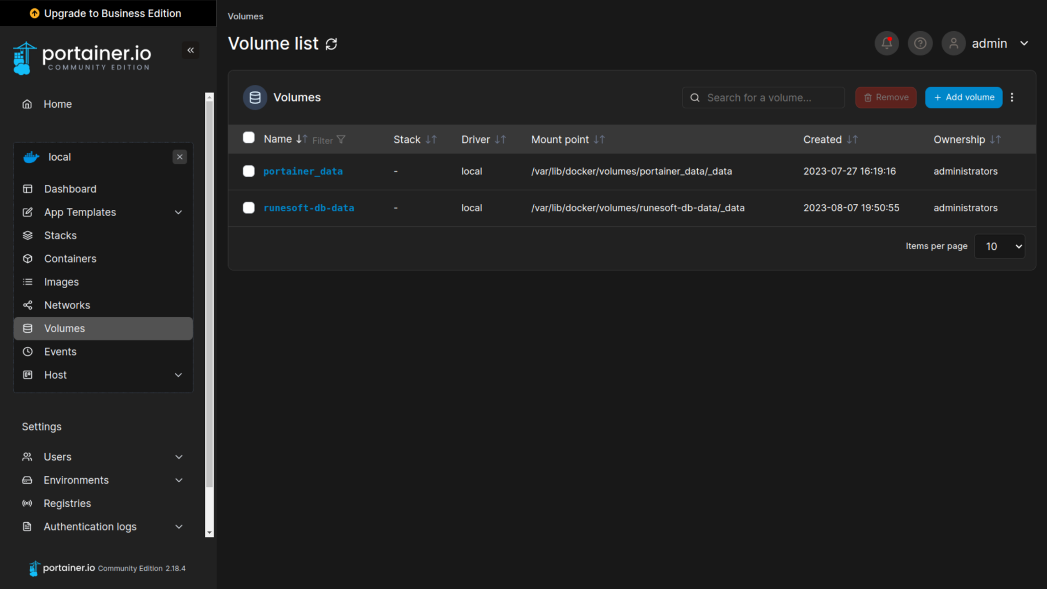 Postgresql In Docker Cli And Portainer Ru Networking And Software
